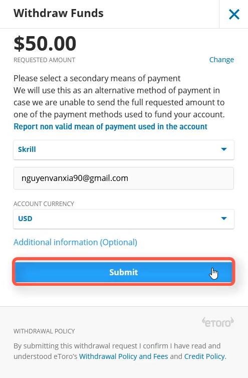 How To Withdraw Money From Etoro Accounts To Skrill E-Wallets